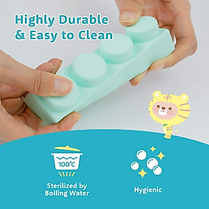 MOOMU Soft Building Blocks, Baby Ages 6 Month Old and up, STEM Montessori Preschool Learning Stacking Block Kit Educational Infant Safe Soft Blocks for Baby Toddlers 1-3 Years 40 PCs