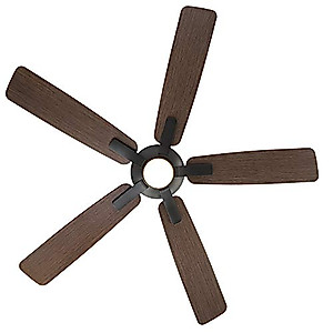 Mykonos Smart Indoor and Outdoor 5-Blade Ceiling Fan 60in Bronze/Dark Walnut with 3500K LED Light Kit and Remote Control works with Alexa, Google Assistant, Samsung Things, and iOS or Android App