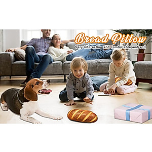 CHELEI2019 11.8" Bread Plush,Funny 3D Stuffed Bread Shape Pillow Soft Food Toy Gift for Kids