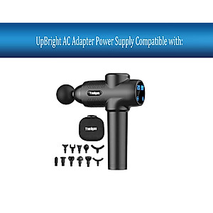 24V AC Adapter for Massage Gun Charger Output: DC 24V or 25.2V Massage Gun Power Cord Muscle Blaster Only fit with Brushless Motor Massage Gun Guns (Don't Fit 12V or 16.8V Charger)