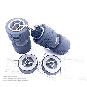 Case of 10 Pack,OKLILI PA03575-K011 PA03575-K012 PA03575-K013 Pick Roller Set Brake Roller Separator Roller Compatible with Fujitsu fi-6400 fi-6420 fi-6800 fi-7800 fi-7900