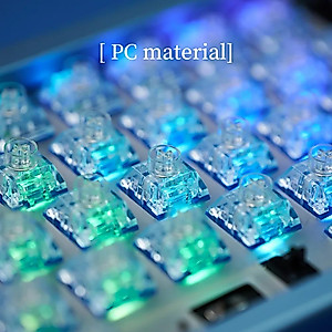 KAILH Hush Deep Sea Switch Pro RGB SMD Mechanical Keyboard Switch DIY Game Keyboard (Linear Islet 70pcs)