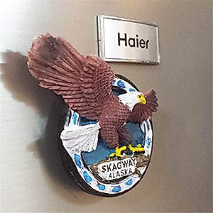 Skagway Alaska America USA Fridge Magnet 3D Resin Handmade Craft Tourist Travel City Souvenir Collection Letter Refrigerator Sticker