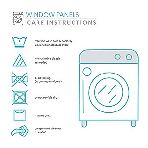 Lush Decor Leah Room Darkening Window Curtain Panel Pair Floral Insulated Grommet, 52"W x 84"L, Blue