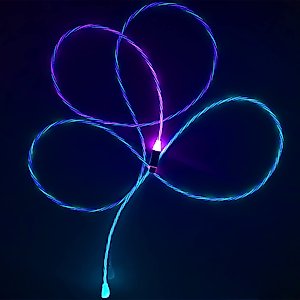 ULIKTO 6.6ft/2m USB Type C Cable LED Light Up USB A to Type C Charger Cord 7 Color RGB Gradual Changing 66W 5A QC3.0 Fast Phone Charger Cord for Galaxy S20/S10/S9 Plus/Note 20/Switch/LG V30