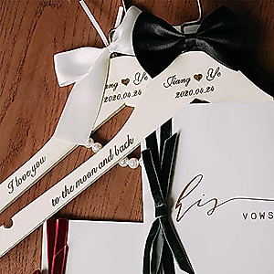 Personalized Bridal Wedding Hanger, Custom Bride Dress Hanger Groom Hangers Wooden Engraved Hanger Name Hangers Wedding Party Gift