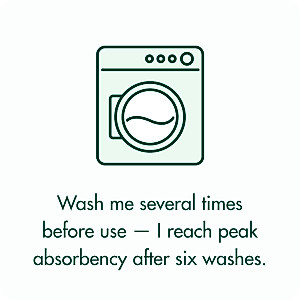 Naturally Nature Cloth Diaper Inserts, 5 Layer Rayon Fleece, Pack of 12, Resuable, Washable Inserts for Cloth Diapers, Gray Color