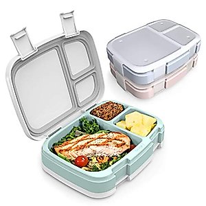 Bentgo® Fresh 3-Pack Meal Prep Lunch Box Set - Reusable 3-Compartment Containers for meal Prepping, Healthy Eating On-the-Go, and Balanced Portion-Control - BPA-Free, Microwave & Dishwasher Safe