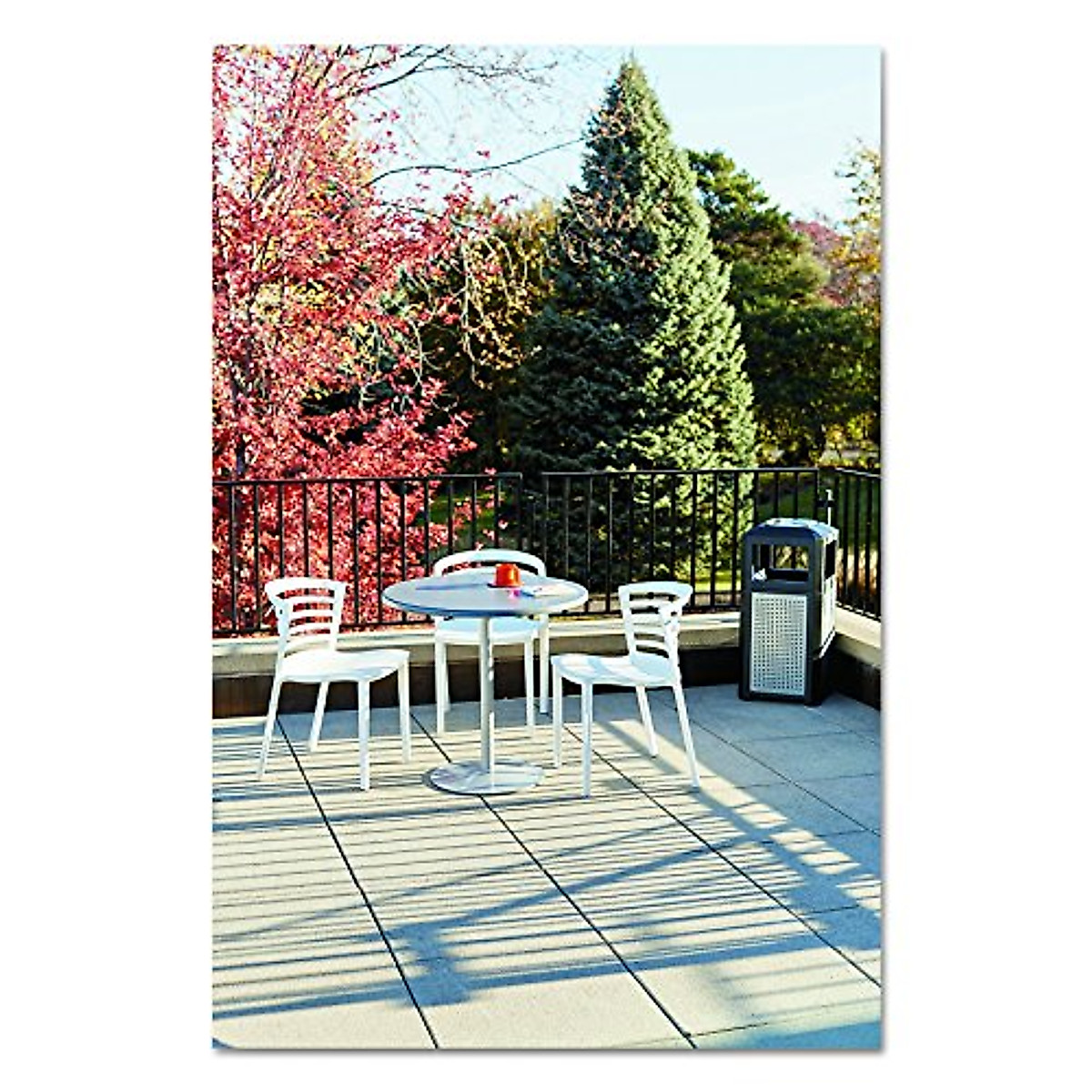 Safco Products 4-Piece Entourage Stack Chair Set, White