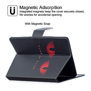 Universal Case for 9-10.5'' Tablet, CozyULF Colorful Wallet Stand Case for iPad 9.7/10.2/10.5, Galaxy Tab 9.6 9.7 10.1 10.4 10.5, Amazon Fire HD 10 Other 9-10.5 inch Models - Trick Or Treat