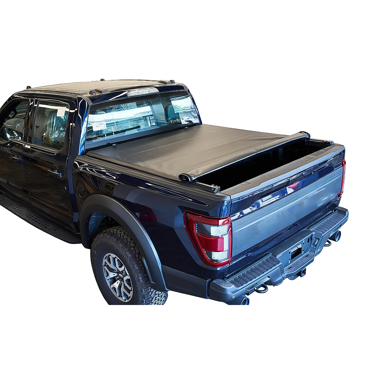 Lotyjonkk Soft Roll-up Truck Bed Tonneau Cover Compatible with 2016-2023 Toyota Tacoma SR5 Access cab 5'/60.5" Bed JG103