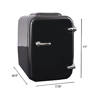 Stand Up Desk Store Portable Mini Fridge Cooler and Warmer - Compatible with AC, USB, and 12V Cigarette Lighter Plugs