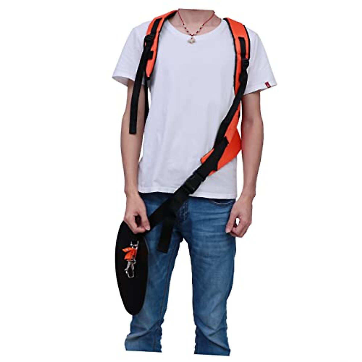 VILLFUL 2pcs Lawn Mower Strap Cinch Belt Belts Garden Brush Shoulder String Brush Cutter Shoulder Strap String Trimmer Harness Brush Cutter Double Shoulder Strap Comfortable Black