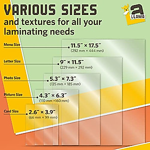 Thermal Laminating Pouches, 11.5 x 17.5 Inches, 3 Mil, 20 Pack of Menu Size Large Thermal Laminating Sheets, Suited for Laminating Sheets 11x17