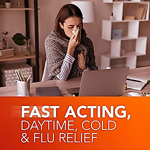 Vicks DayQuil LiquiCaps, Cough, Cold & Flu Relief, Sore Throat, Fever, & Congestion Relief, Non- Drowsy, 48 LiquiCaps