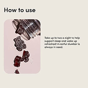 HIMS & HERS Sleep Tight melatonin Gummy Vitamins with Chamomile and l-theanine, Gluten Free, Moonlit Pomegranate Berry Flavor, 60 Count