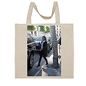 Katie Couric - A Nice Graphic Cotton Canvas Tote Bag FCA #FCAG1150724