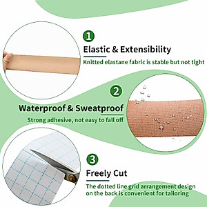 Boobtape,Breast Sling for A-E Cups, Breathable Breast Support Tape, Waterproof and Sweatproof Athletic Tape Body Tape,Medical Material Body Tape for Breast Push Up,Skin-Friendly (3 x197 in)