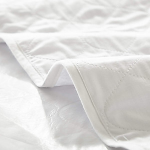 Queen Mattress Protector Cover Waterproof Quilted Fitted Soft Cotton Mattress Cover Pad Washable Mattress Bed Protector with Elastic Band (Queen Size)