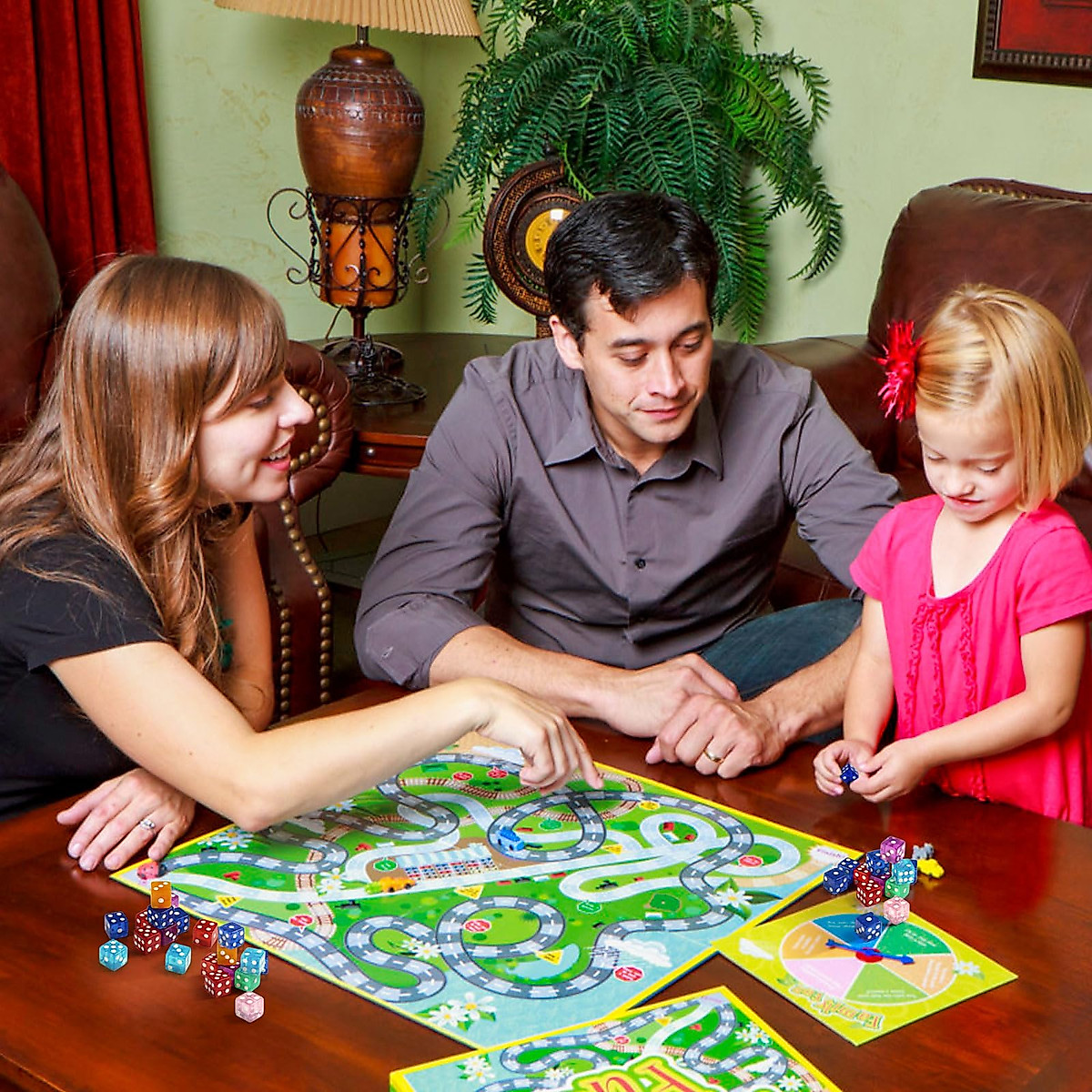 GWHOLE 40 Pieces 6-Sided Game Dice Set, 8 Translucent Colors Dice for Board Games and Teaching Math