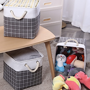 Kerhouze 11 Inch Fabric Storage Cubes Cubby Storage Bins Foldable Baskets for Organizing Shevles Closet Nursery Toys