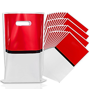 Haikole Candy Gift Bags 40 pcs cartoon Animation Party Gift Bags, Video Game Red Cartoon Ball Party Gift Bags,Cartoon Ball Bags Kids Adults Birthday Party Decorations (A-Red Cartoon), ax1011ktdz-1