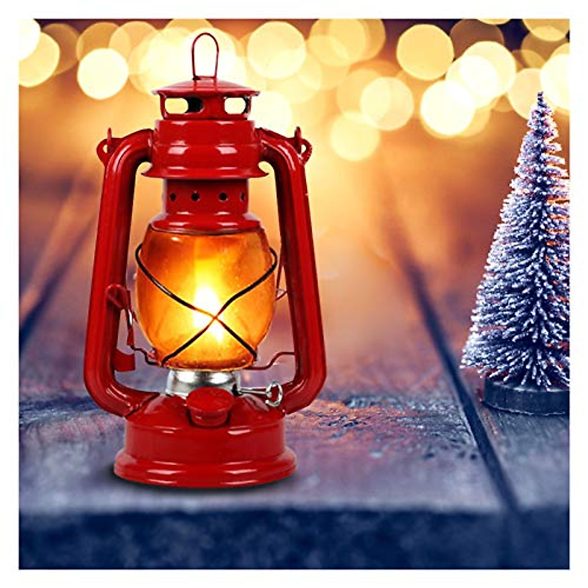 GAOZ Outdoor Lights Kerosene Lamp Portable Lantern Night Hiking Decorative Indoor Camping Light Retro Small Multifunction Iron Structure Tent for Home,Garden,Yard,Decorations