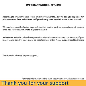 Portable Ultrasound Scanner Veterinary Pregnancy V16 with 7.5 MHz Rectal Probe for Cattle, Horse, Camel, Equine and Cow.