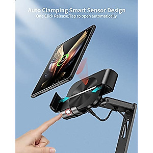 MAKAQI 2 in 1 Charging Station for Z Fold 4/3/2, Aluminium Alloy 3 Coils Fast Wireless Charger Stand for Samsung Galaxy Buds 2 Pro/Buds Pro/Buds 2 / Buds Live (with 20W Adapter)