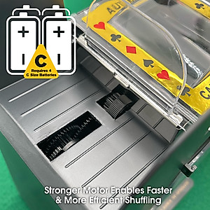 CHH 6-Deck Card Shuffler, Black, 6 Deck