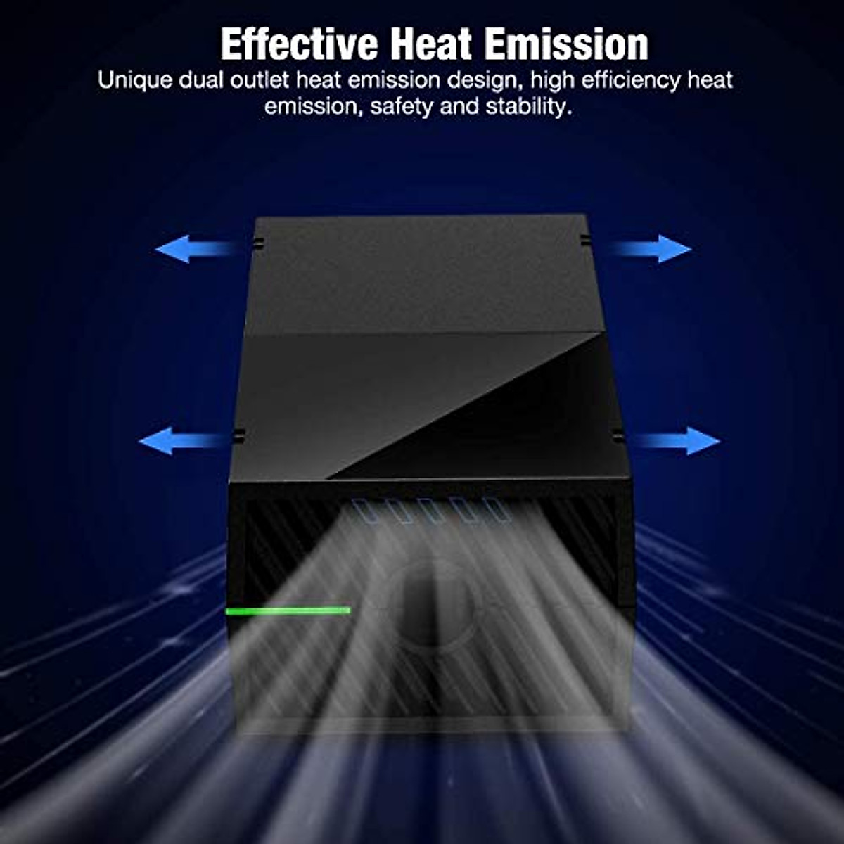 Xbox One Power Supply Brick, AC Adapter Cable Replacement Kit for Xbox One Console Games, Auto Voltage 100-240V, Black