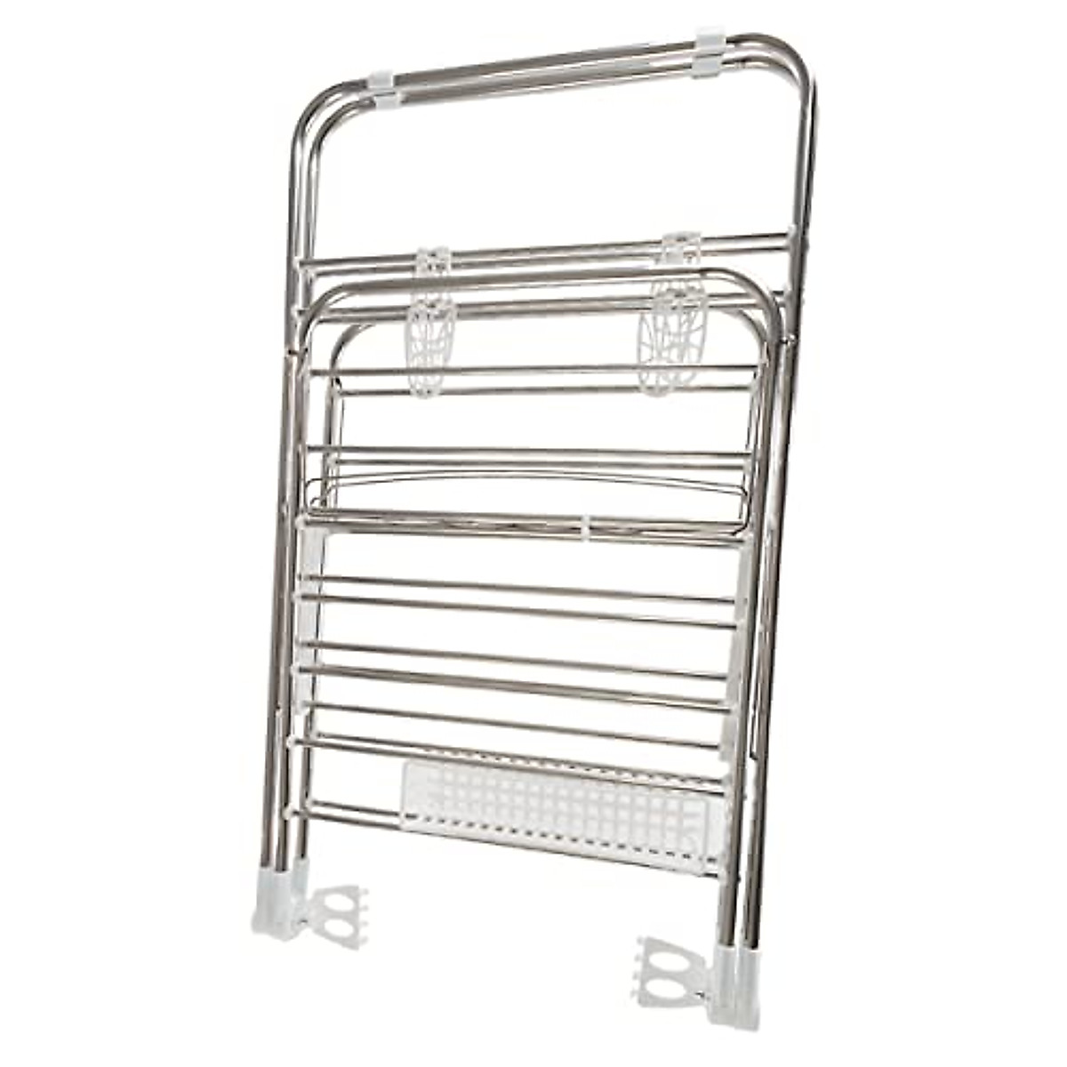 Clothes Drying Rack – Folding Indoor/Outdoor Portable Dryer for Clothing and Towels – Collapsible Laundry Clothes Stand by Everyday Home (Silver)