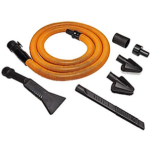 RIDGID, 62698, 6 Gallon RT0600 NXT Wet/Dry Vac, RED Professional Industrial, 4.25 HP, Dark Gray and Red & RIDGID VT2534 7-Piece Auto Detailing Vacuum Hose Accessory Kit for 1 1/4 Inch Vacuums