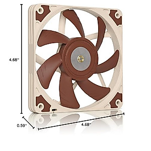 Noctua NF-A12x15 FLX, Premium Quiet Slim Fan, 3-Pin (120x15mm, Brown)