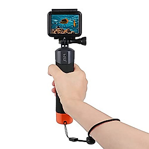 HSU Floating Hand Grip Waterproof Monopod Compatible with GoPro Hero 11/10 Black/Hero 9 Black, Handle Mount for Hero 8/7/6/5/4/ AKASO Campark Osmo Action Camera/Xiao Yi Action Camera