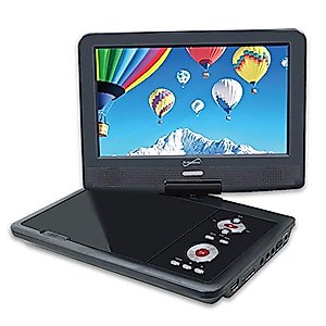 SuperSonic SC-179 Portable DVD Player 9" High Definition: USB and SD inputs with Built-in Lithium Ion Battery and Swivel Display