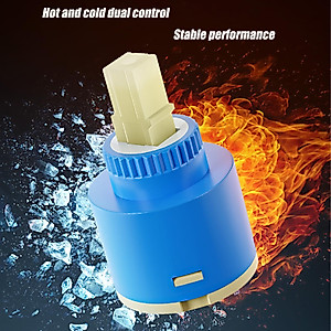 artSew 35mm Faucet Cartridges Replacement Parts Bathroom Shower Head Single Handle Faucet Water Ceramic Valve Pressure Balancing Kitchen (2 Pack)