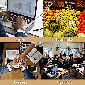 Desktop Calculator Extra Large 5-Inch LCD Display 12-Digit Big Number Accounting Calculator with Giant Response Button, Battery & Solar Powered, Perfect for Office Business Home Daily Use(OS-6815GN)