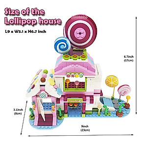 JIMUJIA Princess Castle Girls Building Blocks Toys 541 Pieces Multi Shaped Pink Castle Hot Air Balloon Toys for Girls Construction Bricks Christmas Birthday Gift for Kids Age 6-12 and Up (520 Pieces)