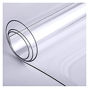 Clear PVC Desk Chair Mat PVC Anti-Slip Floor Protective Mat for Hardwood Floor, 1.5MM Thick Clear Floor Protector Carpet for Hard Surface Floors, Non Slip Easy Clean Area Rug Pad,110cm/130cm/150cm wid