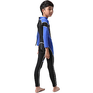 Cokar Neoprene Wetsuit One Piece Swimsuit for Kids Boys Girls UV Protection for Swim Surf Snorkel Scuba Diving