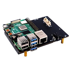 GeeekPi Acrylic Case with 4010 Fan (40mmx40mmx10mm) for Raspberry Pi 4 Model B X825 V2.0 2.5 inch SATA HDD/SSD Expansion Board & Raspberry Pi 4 Model B