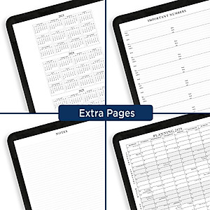 2024-2025 AT-A-GLANCE® Executive 13-Month Monthly Padfolio, 9" x 11", Black, January 2024 to January 2025, 7029005