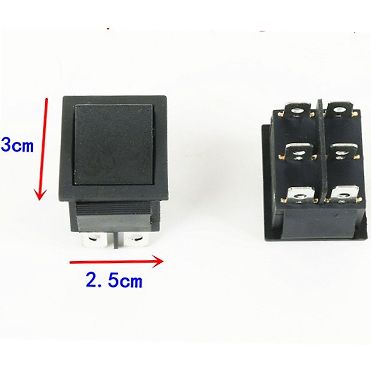 Accelerator Foot Pedal Electric Switch Accessories for Kids Reset Control Switch Children Electric Ride On Toy Car Replacement Parts Red 6-pin Socket