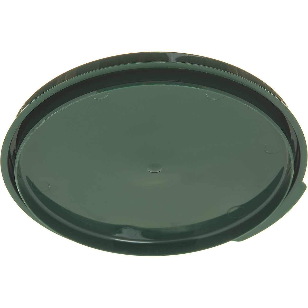 Carlisle FoodService Products Storplus Round Food Storage Container Lid with Stackable Design for Catering, Buffests, Restaurants, Polycarbonate, 2-4 Quarts, Forest Green