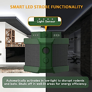 Rodent Repellent Ultrasonic Plug-in Mouse Deterrent Rat Repellent for House Squirrel Repller Bat Removal Attic Garage RV Barn