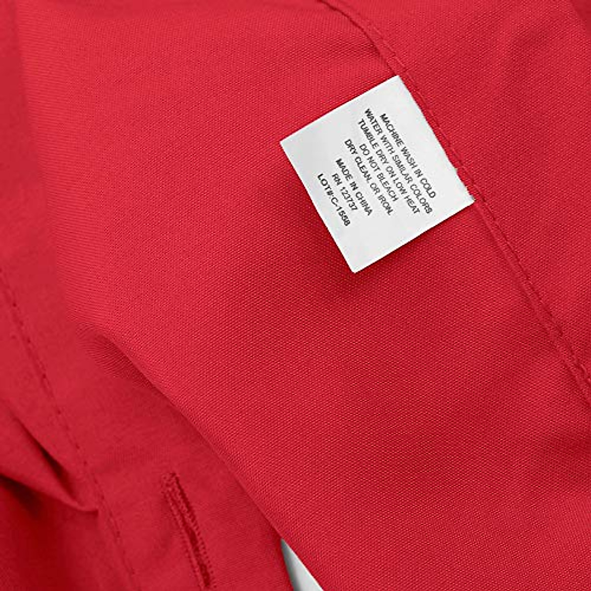 Nestl Red Duvet Cover King Size - Pintuck King Duvet Cover Set, 3 Piece Double Brushed Duvet Cover with Button Closure, 1 Pinch Pleated King Size Duvet Cover 104x90 inches and 2 Pillow Shams