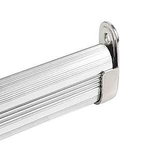 BTMB Oval Closet Rod End Supports Flanges Socket for 15x30mm Rods Pack of 10