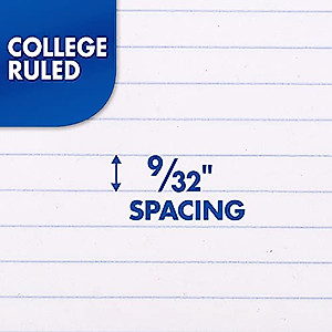 Mead Spiral Notebooks, 12 Pack, 1-Subject, College Ruled Paper, 10-1/2" x 8", 70 Sheets per Notebook, Color Will Vary (73703)