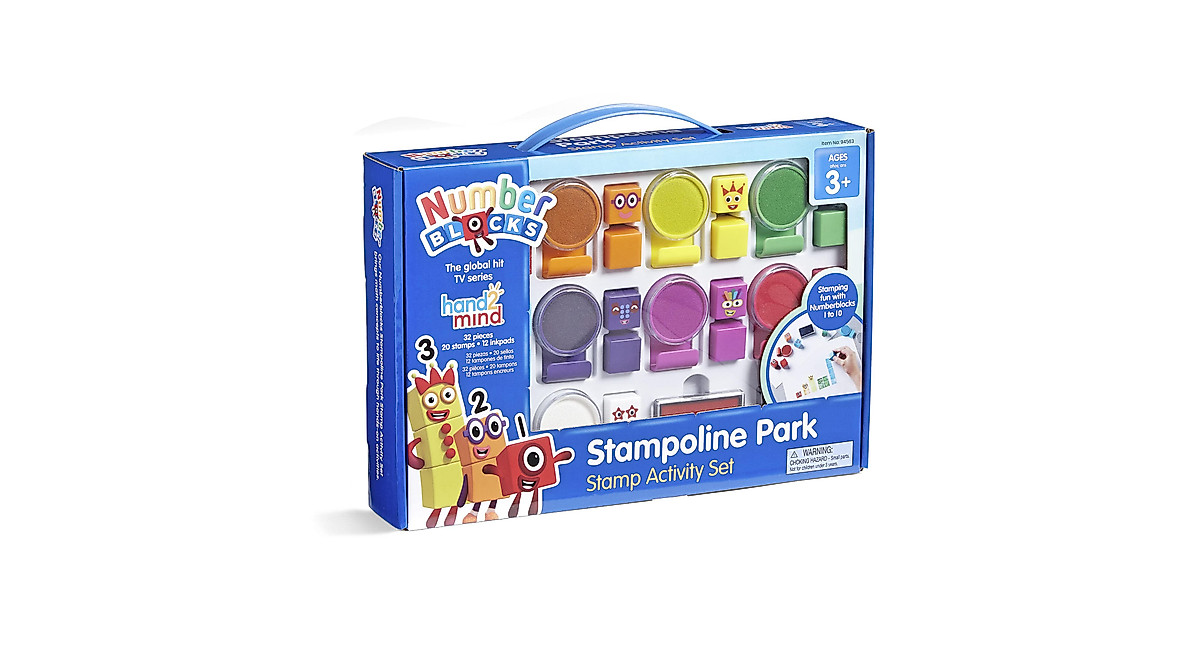 Numberblocks Stampoline Park Activity Set - 20 Fun Stamps